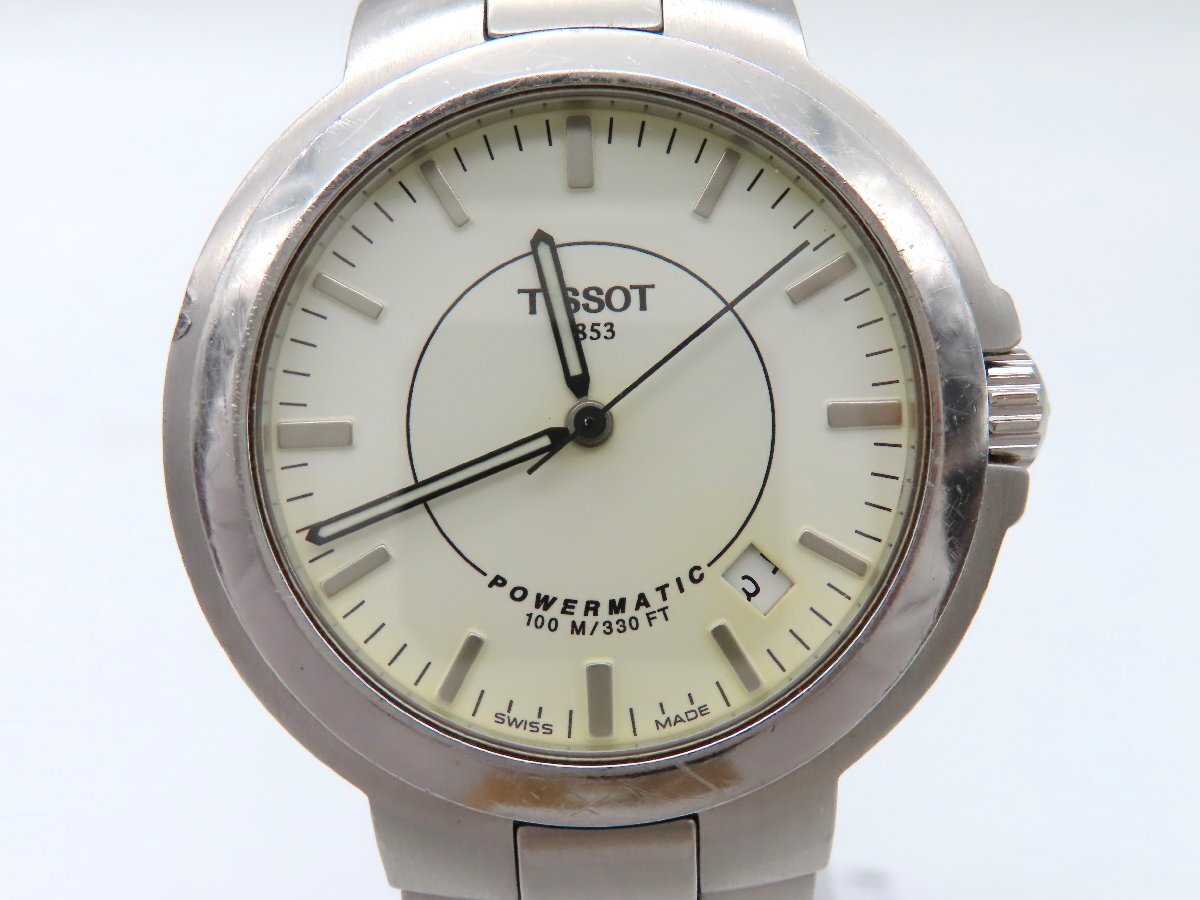 Yahoo!オークション - 1円 ティソ P881/981 パワーマティック SS ホワ...