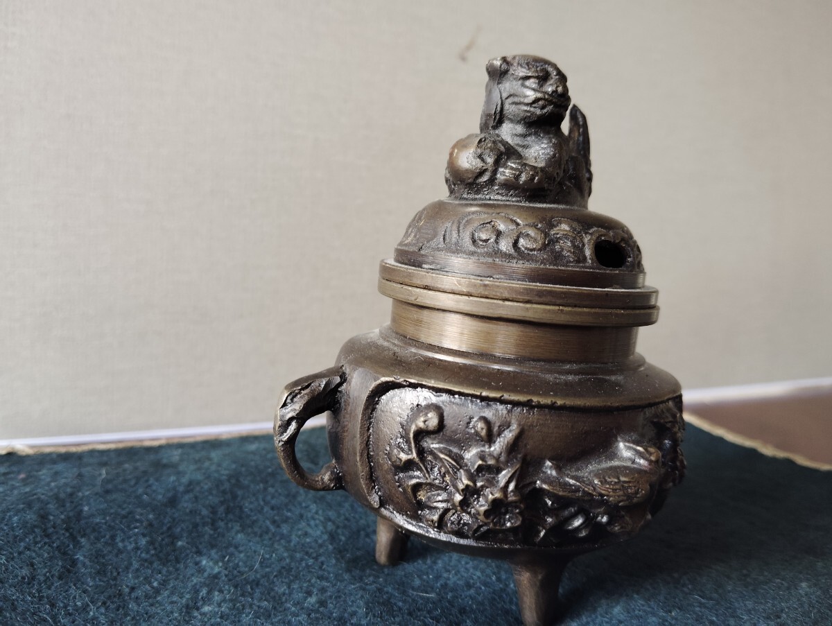Yahoo!オークション - 香炉獅子の蓋真鍮アンティーク