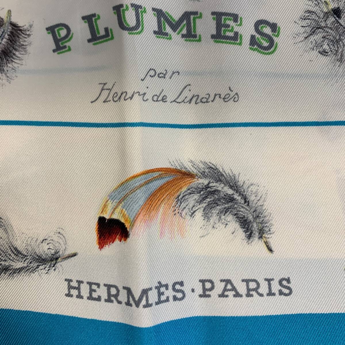 Yahoo!オークション - 中古品 Herms エルメス スカーフ カレ90 羽 総...