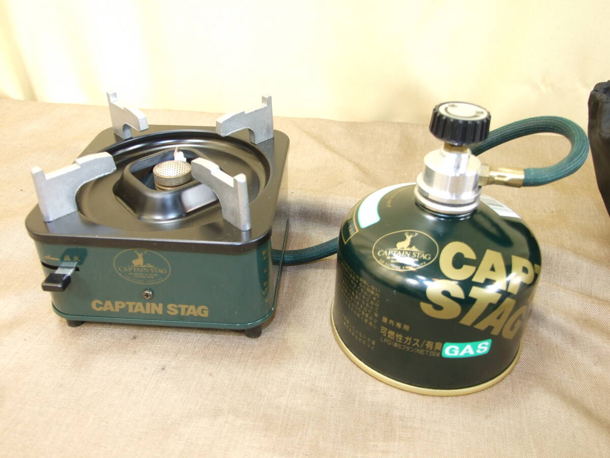 Yahoo!オークション - CAPTAIN STAG デフィ 卓上コンパクト ガスバーナ...
