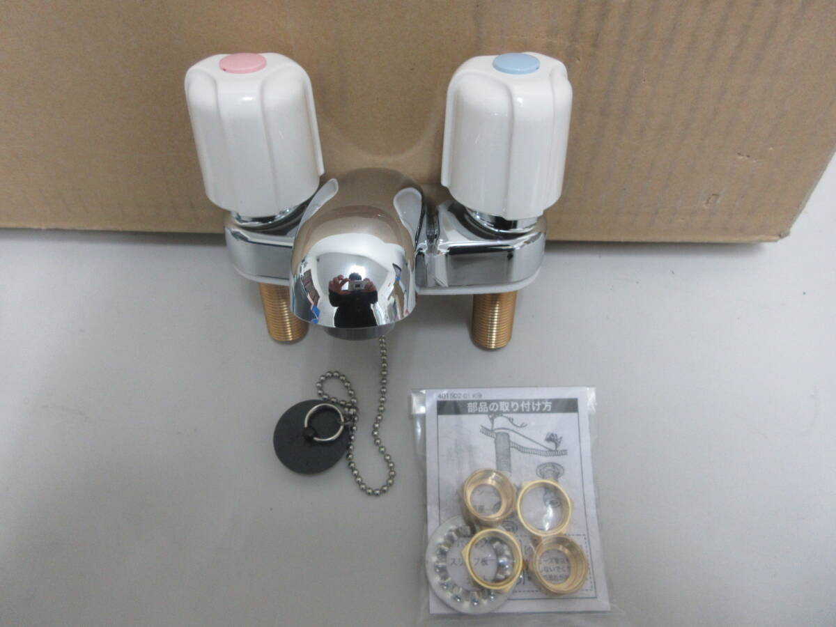 Yahoo!オークション - NA030803 未使用品 KVK エコこま水栓 KM66G 台付...