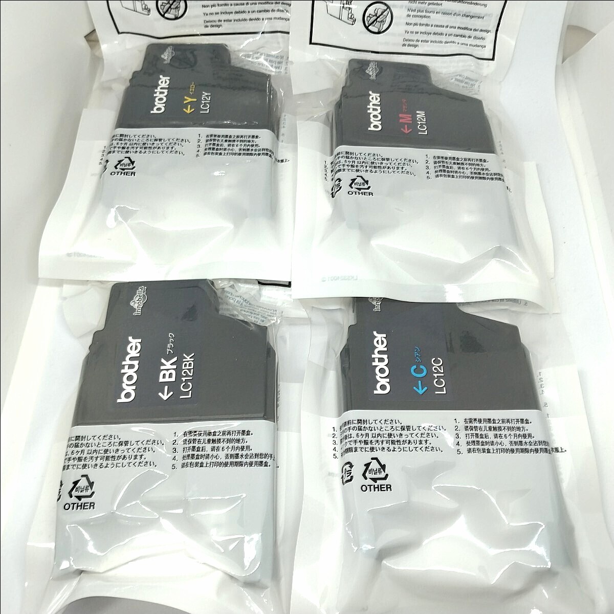 brother ブラザー 純正 インクカートリッジLC12BK/LC12C/LC12M/LC12Y 4色セット(ブラザー)｜売買されたオークション情報、yahooの商品情報をアーカイブ公開 ...