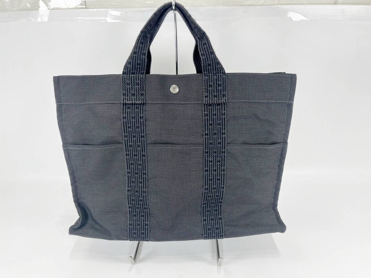 Yahoo!オークション - Herms エルメス トートバッグ エールライン キャ...