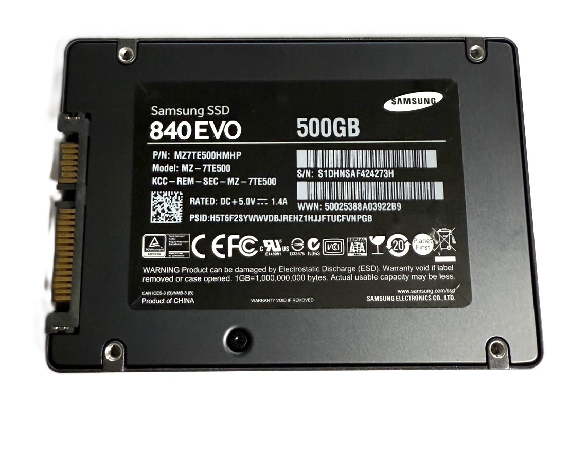Yahoo!オークション - Samsung SSD 840 EVO 500GB 2225H SATA