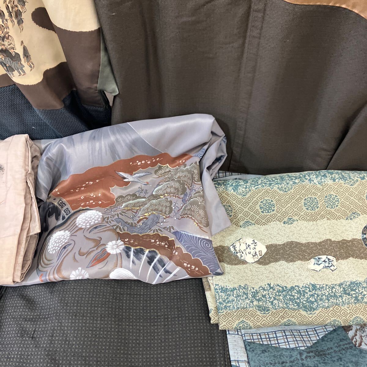 Yahoo!オークション - 一右衛門No979 男物着物 メンズ着物 正絹着物 長...