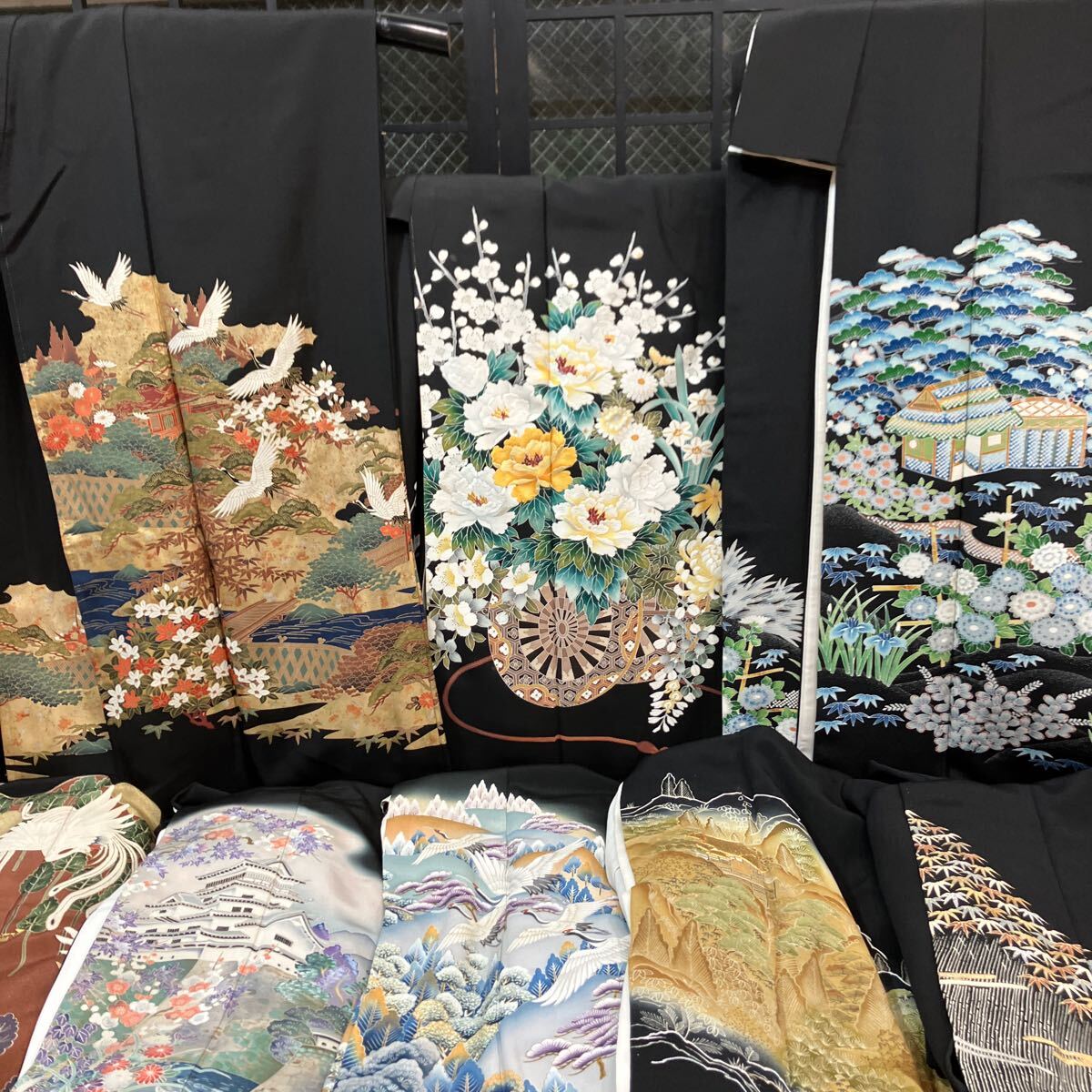 Yahoo!オークション - 一右衛門 No1080 留袖 8枚 大量まとめ売り大処分...