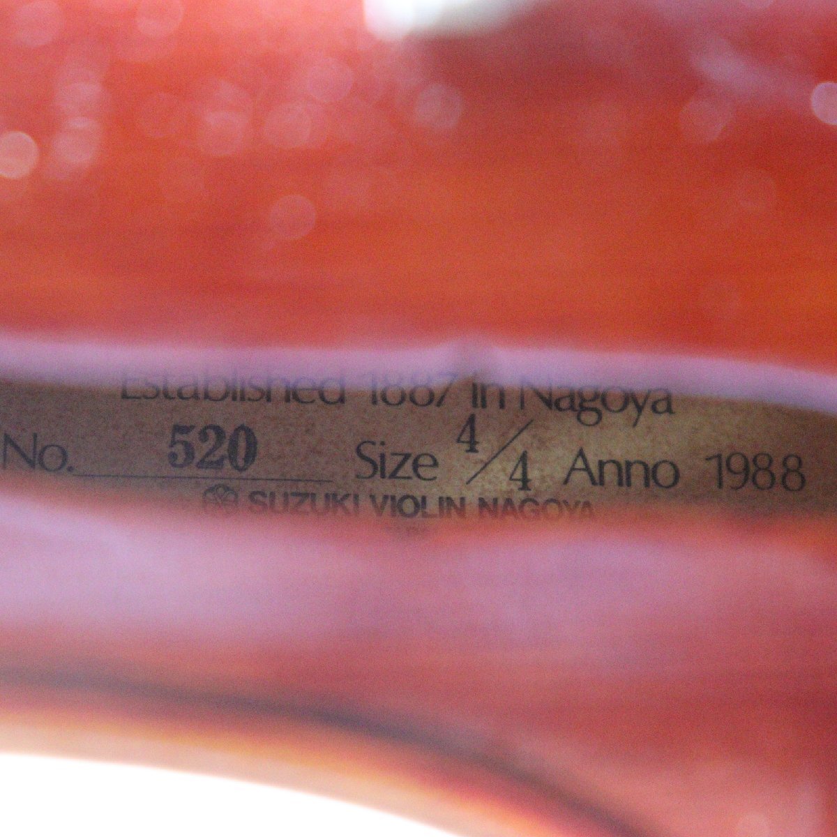 Yahoo!オークション - 【ト足】 SUZUKI VIOLIN/鈴木バイオリン No.520 ...