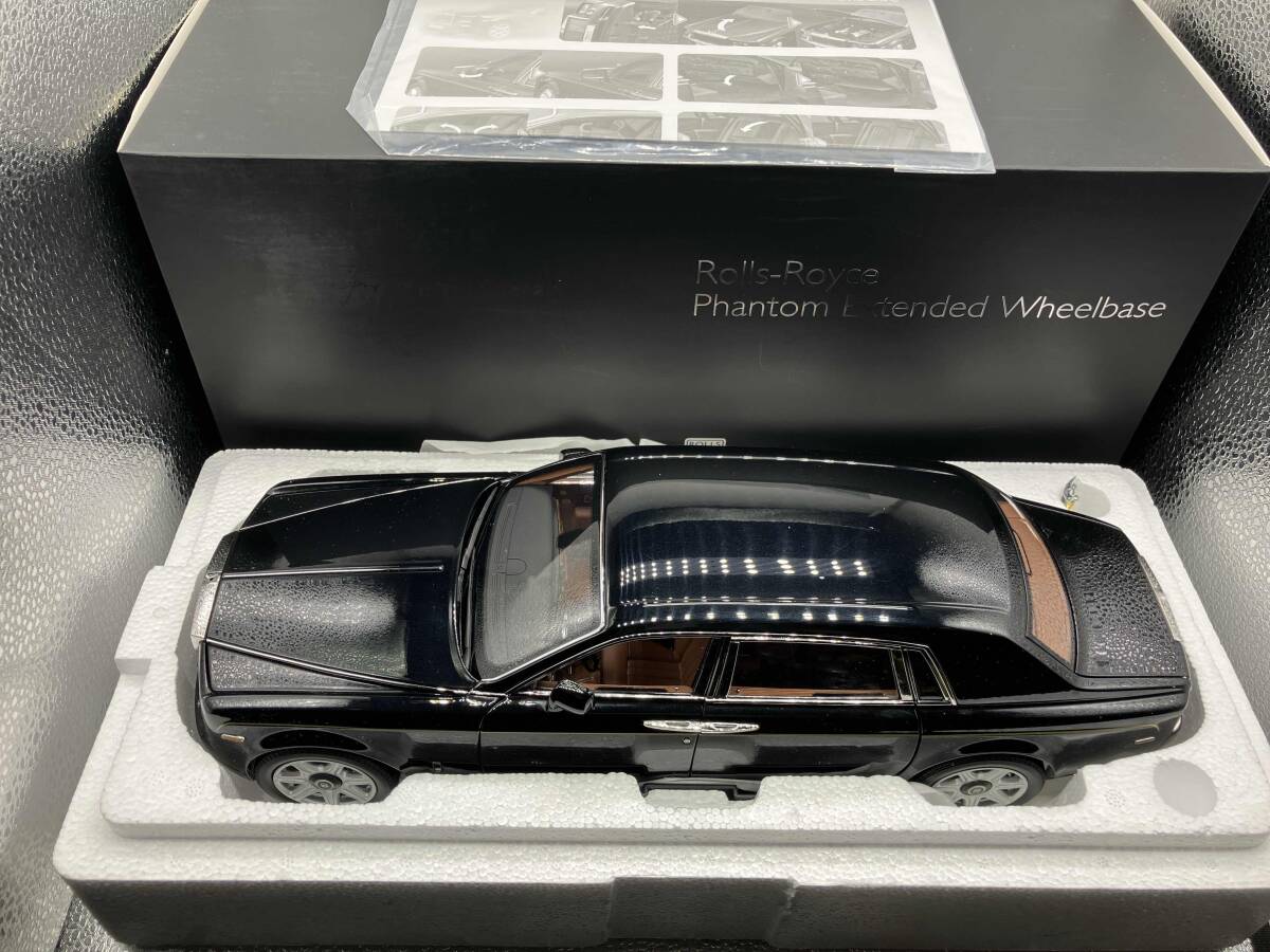 【樂淘letao】日本代購代標第一品牌－KYOSHO 1/18 Rolls-Royce Phantom EXTENDED WHEEL BASE Diamond Black 京商 ミニカー