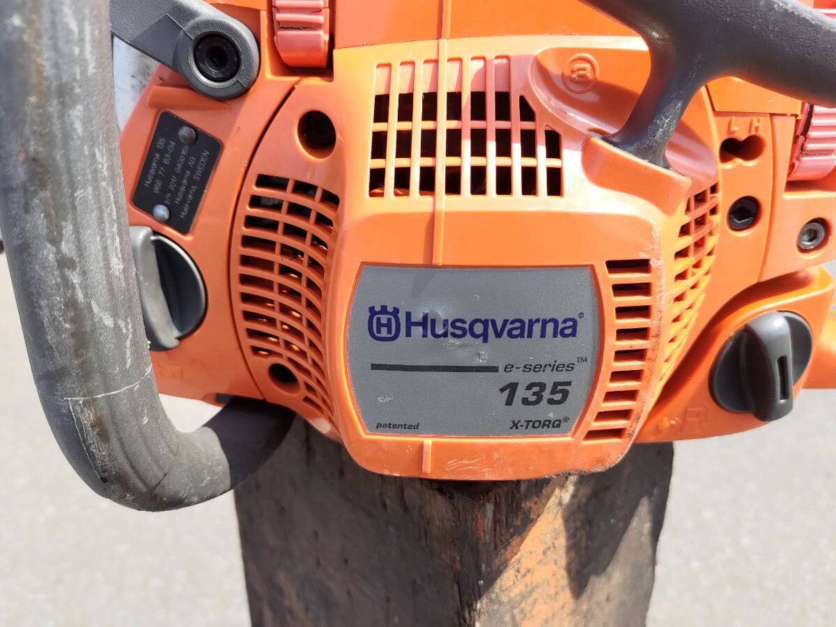 Yahoo!オークション - チェーンソー ハスクバーナ135e 始動確認済み 刃...