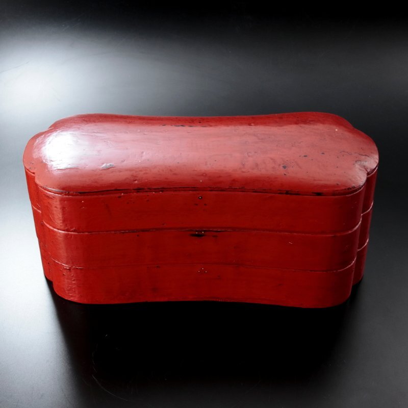 Yahoo!オークション - 【古美味】松崎融 朱漆塗重箱 茶道具 保証品 YS...