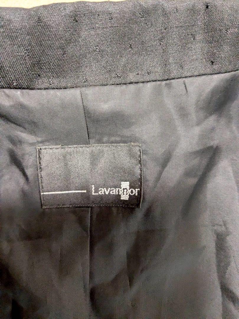 Yahoo!オークション - 美品 Lavannor テーラードジャケット LL 黒 ドッ...