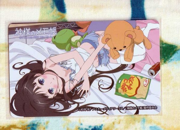 Yahoo!オークション - (Y66-5) 杉井光 神様のメモ帳 美少女 テレカ