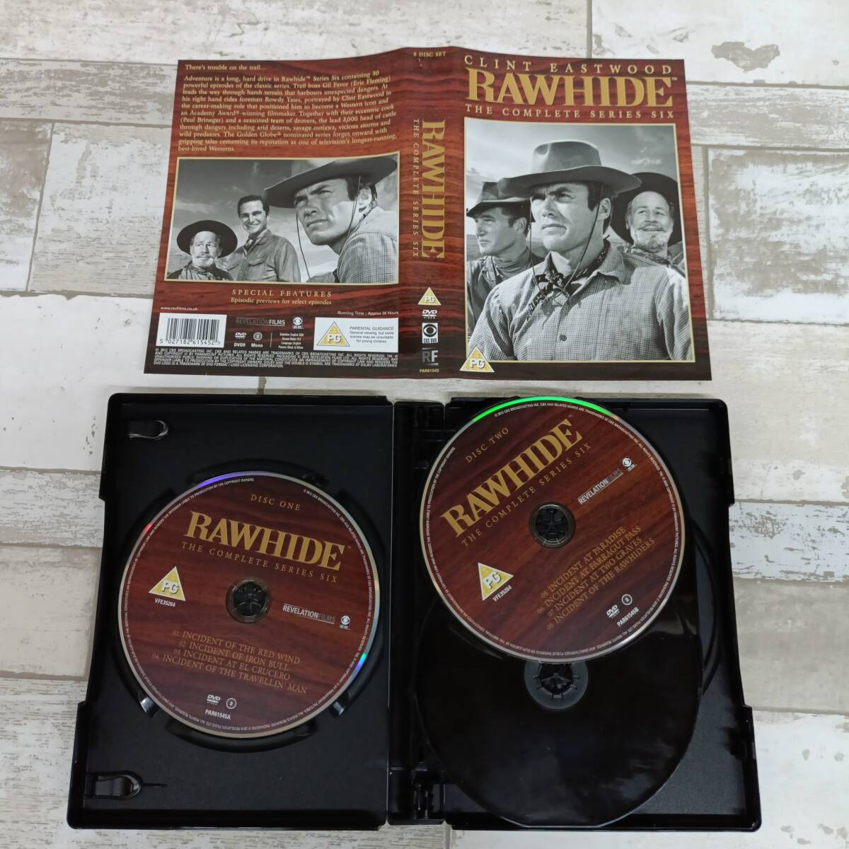 Yahoo!オークション - C34 DVD RAWHIDE THE COMPLETE SERIES SIX 8枚組...