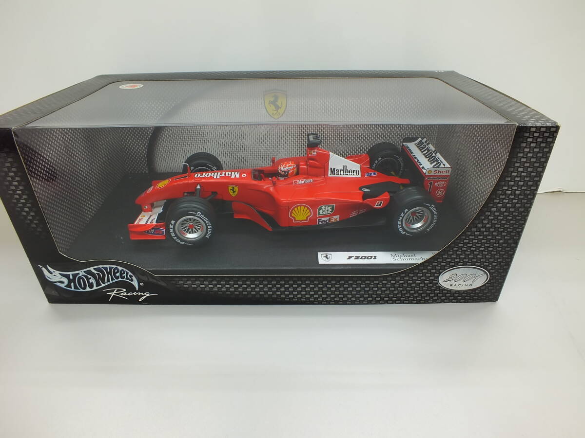 Yahoo!オークション - 1/18 ホットウィール フェラーリ F2001 ＃1 M・...