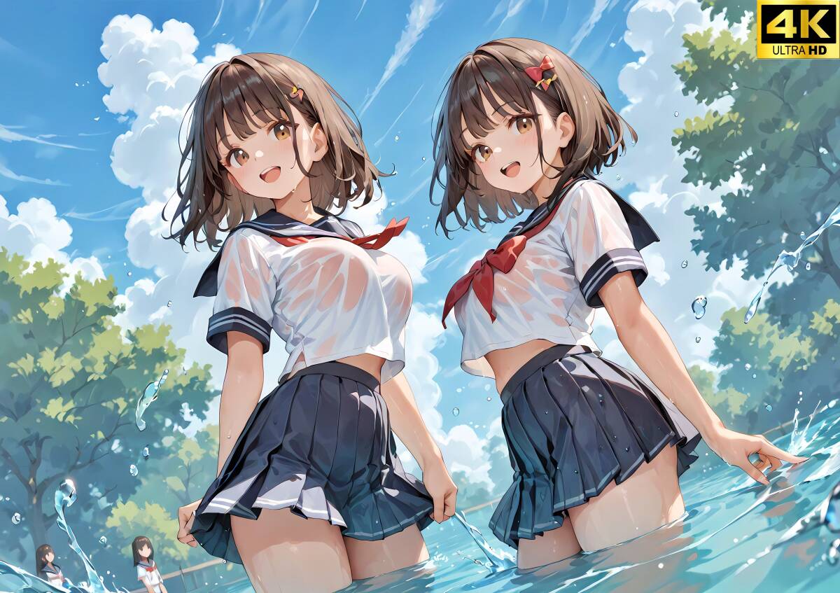 Yahoo!オークション - A0350 制服 AI ポスター 高画質 巨乳 爆乳 美少...