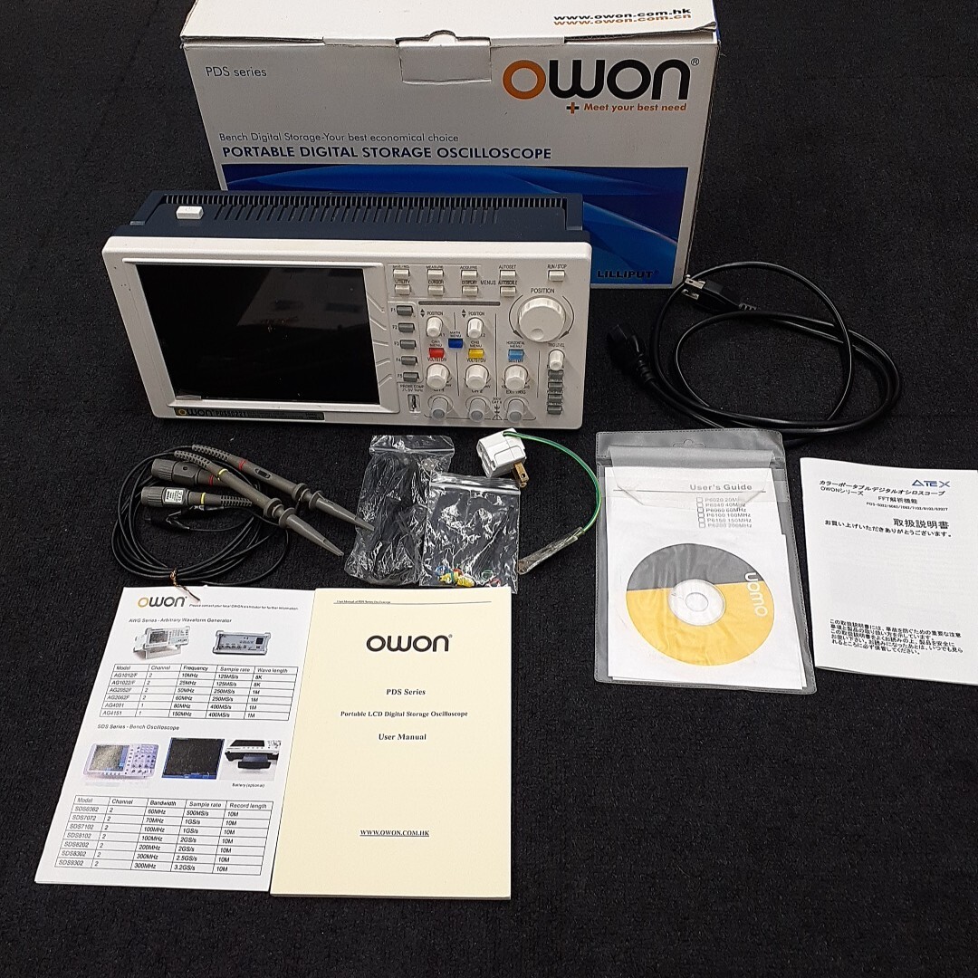 Yahoo!オークション - OWON デジタルオシロスコープ PDS5022T 箱説明書...
