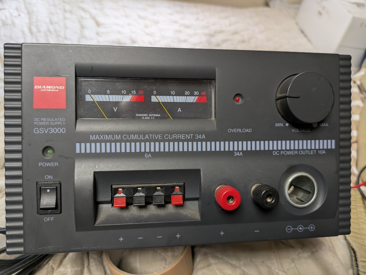 DIAMOND GSV3000 安定化電源 可変式 34A ジャンク扱い(アクセサリ)｜売買されたオークション情報、yahooの商品情報をアーカイブ公開 - オークファン（aucfan.com）