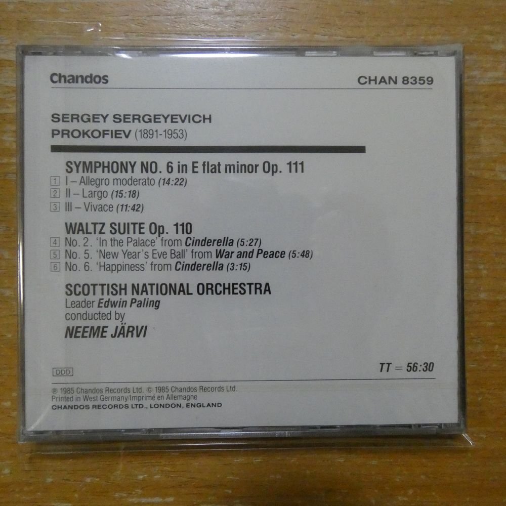 Yahoo!オークション - 41137279 【未開封/CD/西独盤】JARVI / PROKOFIE...