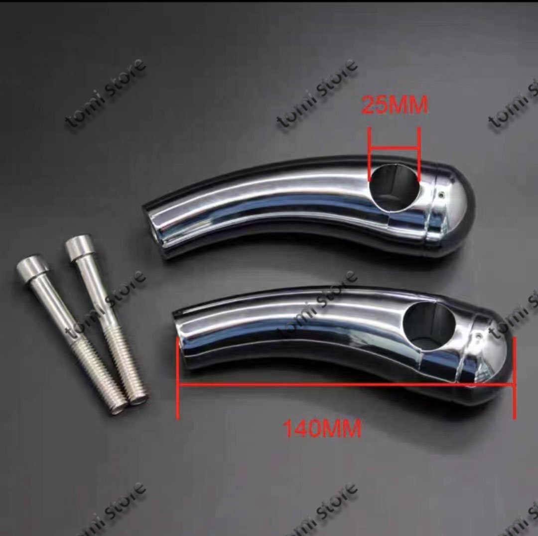 Yahoo!オークション - 1インチハンドル ライザー ハンドルポスト ハー...