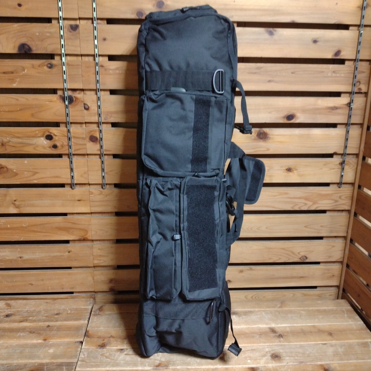 Yahoo!オークション - 美品 ガンケース W100cm ブラック 黒 2本収納 ラ...