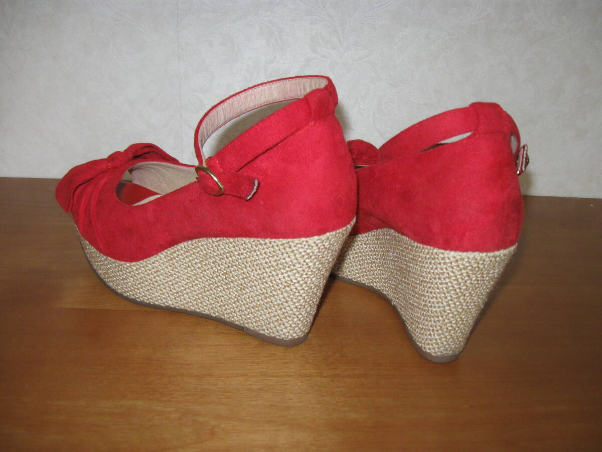 Yahoo!オークション - ＆love QVC サンダル 美品LL 赤
