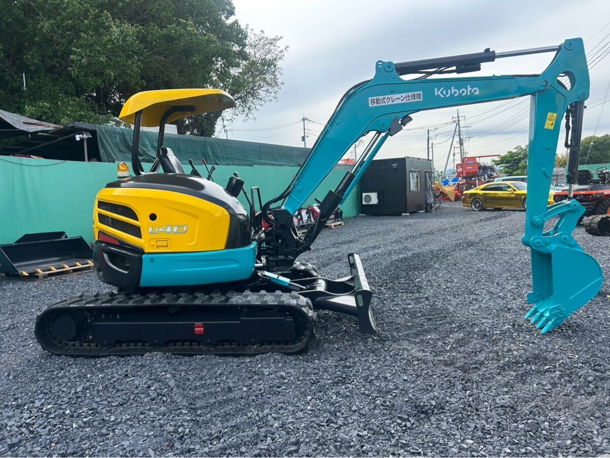 Yahoo!オークション - 栃木県 クボタ（KUBOTA ）U40-6ユンボ クレーン...