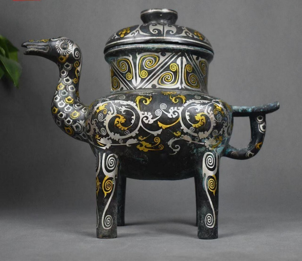 Yahoo!オークション - y73【珍寳斎】旧家収蔵 青銅器 間違い金銀 鴨尊...