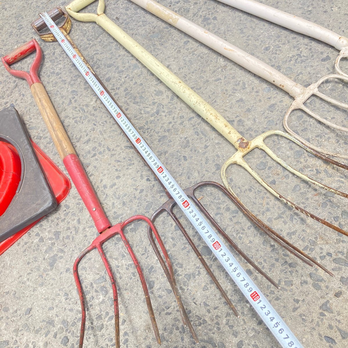 Yahoo!オークション - 亜清h483 農機具・畜産用具 ピッチフォーク・ホ...