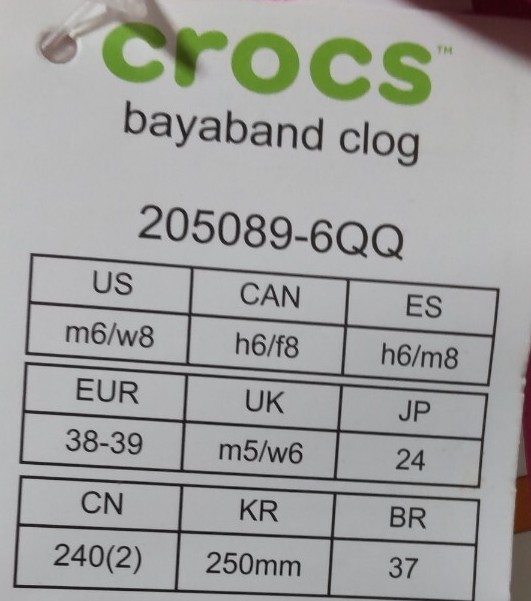 Yahoo!オークション - crocs クロックス バヤバンド 24cm US m6/w8 205...