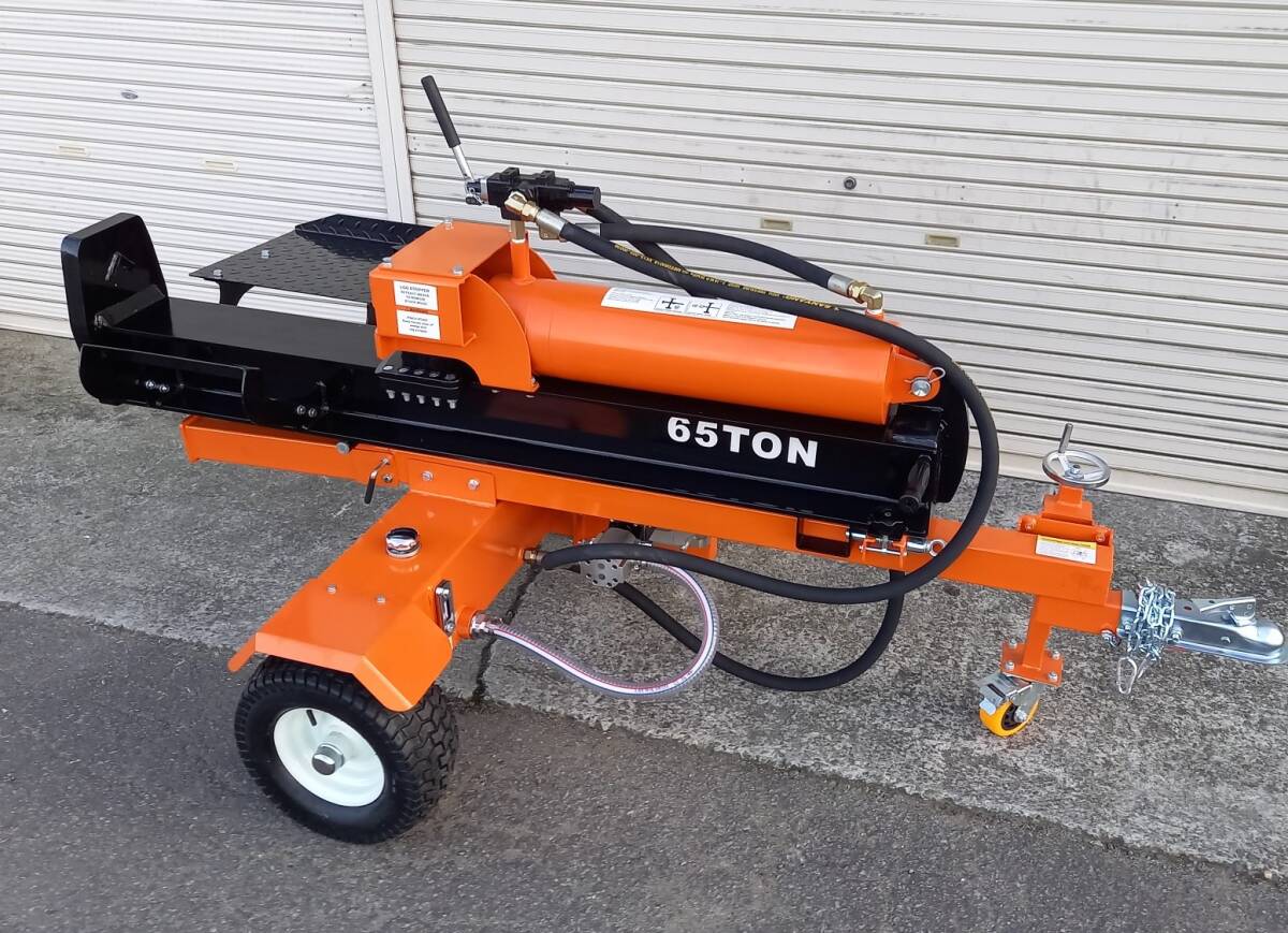 Yahoo!オークション - 組立済発送 薪割り機 65t 超極太シリンダー ...