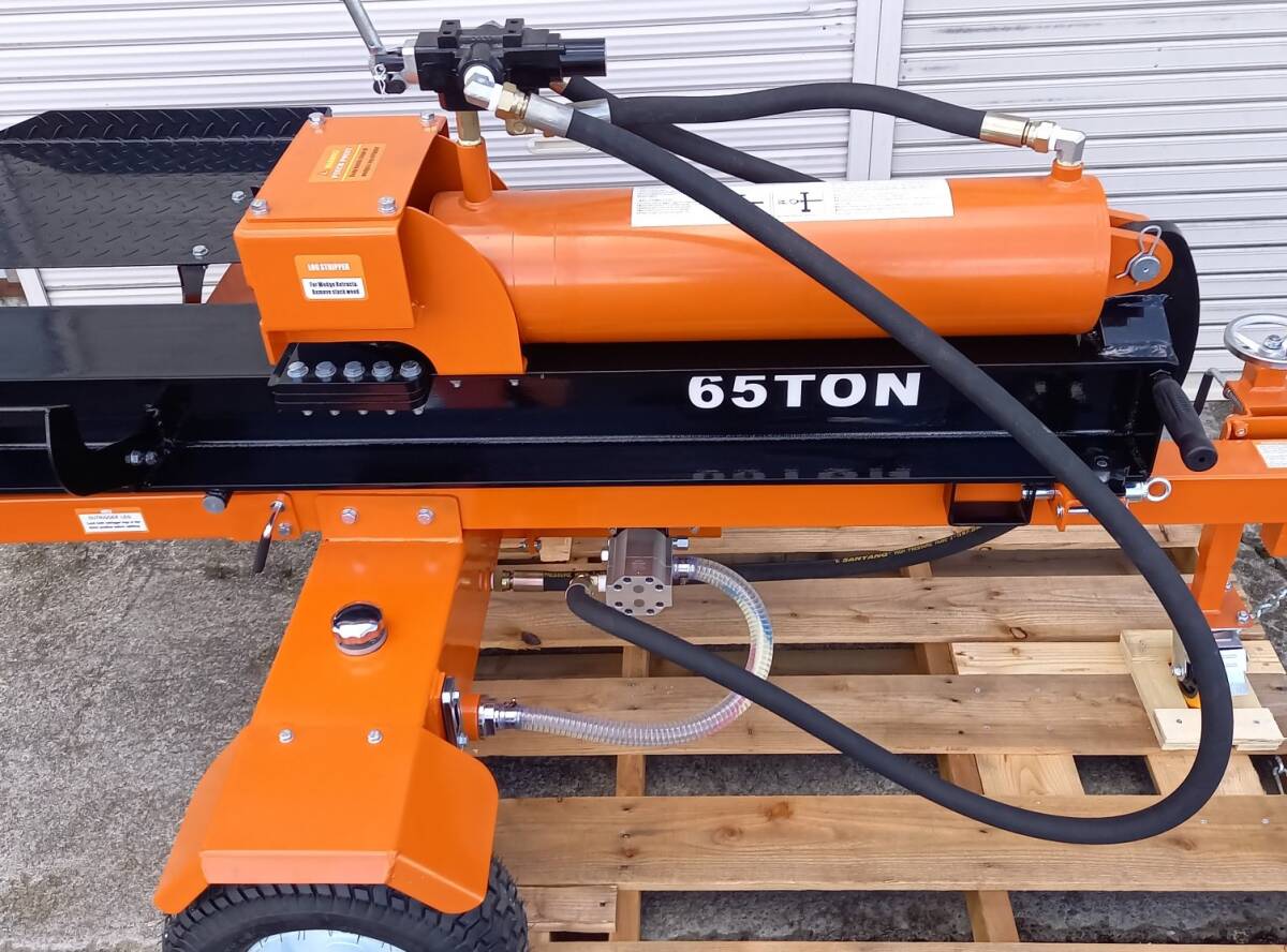 Yahoo!オークション - 組立済発送 薪割り機 65t 超極太シリンダー ...