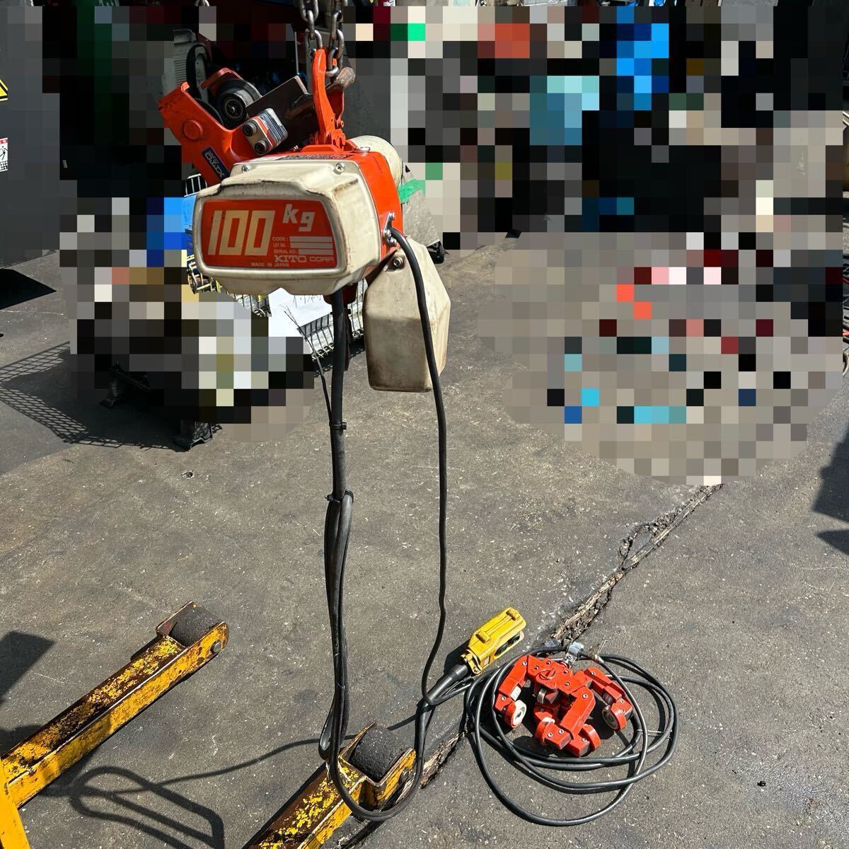 Yahoo!オークション - T740 KITO キトー 小型電気チェーンブロック ホ...