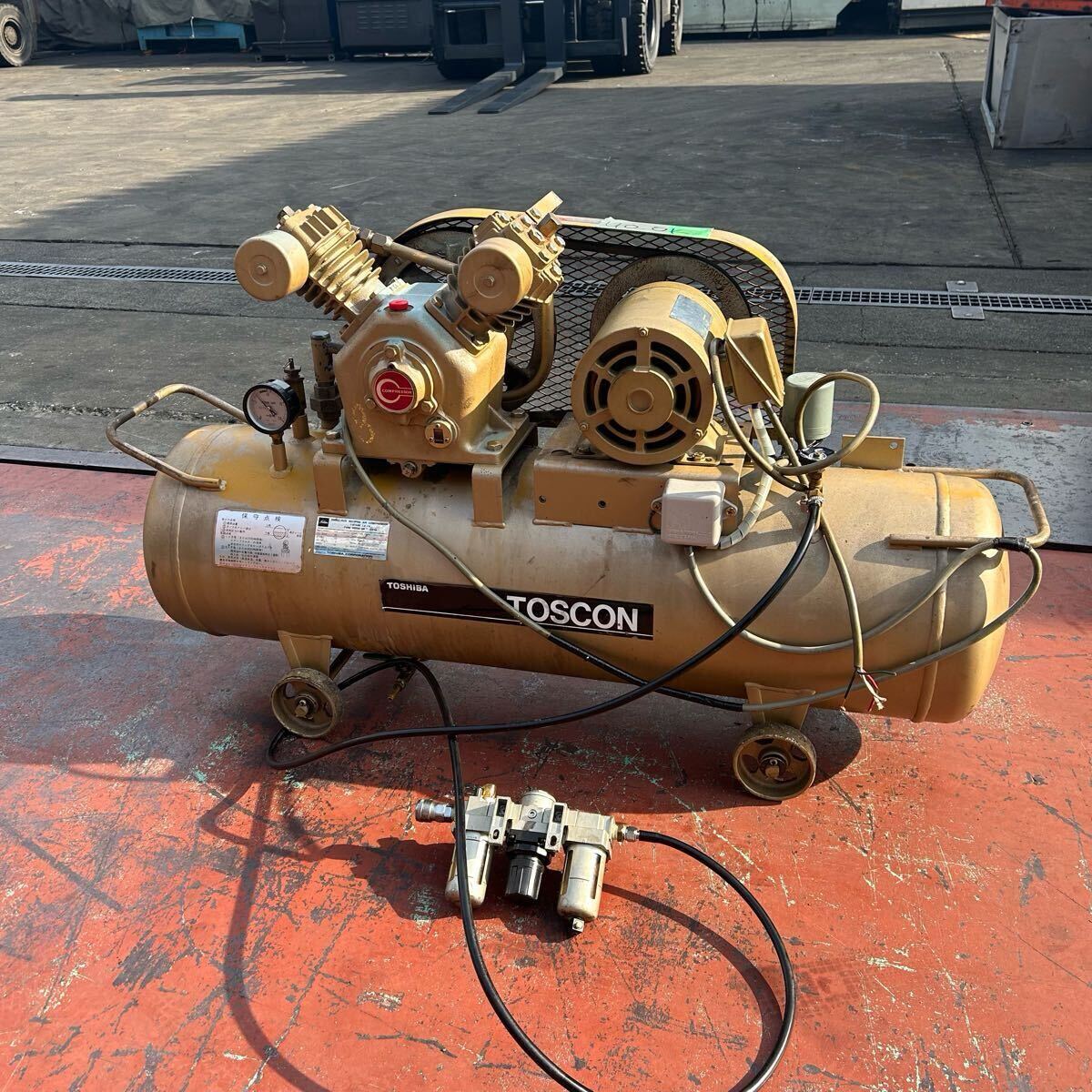 Yahoo!オークション - T744 東芝 コンプレッサー TOSCON GP5-15T9 タン...