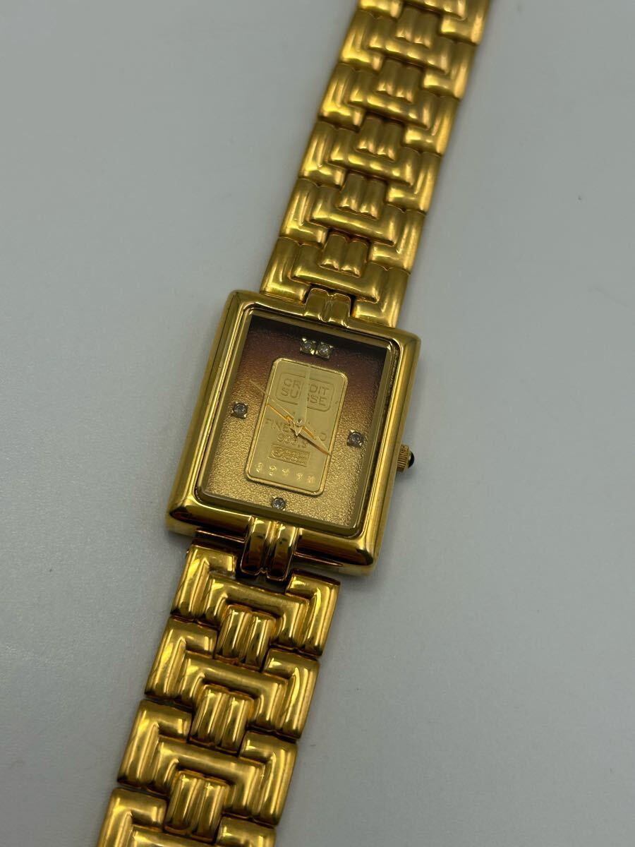 Yahoo!オークション - 【942】CREDIT SUISSE ELGIN K24 999.9 インゴッ...