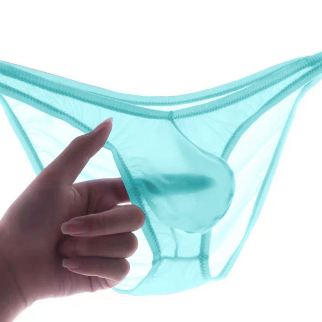 Yahoo!オークション - U1L-LG3 ライトグレー 極薄 メンズ シースルービ...