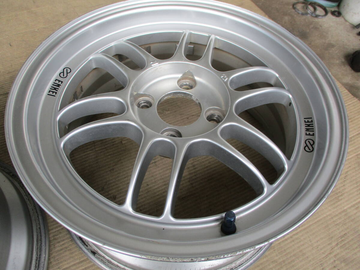 Yahoo!オークション - エンケイ RPF1 15インチ PCD100 7JJ ＋4...