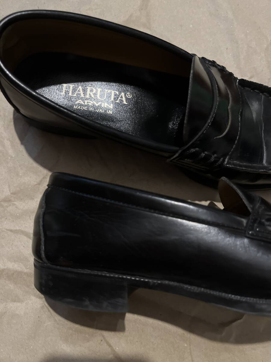 Yahoo!オークション - used ハルタ HARUTA ARVIN 雨の日も履けるローフ...