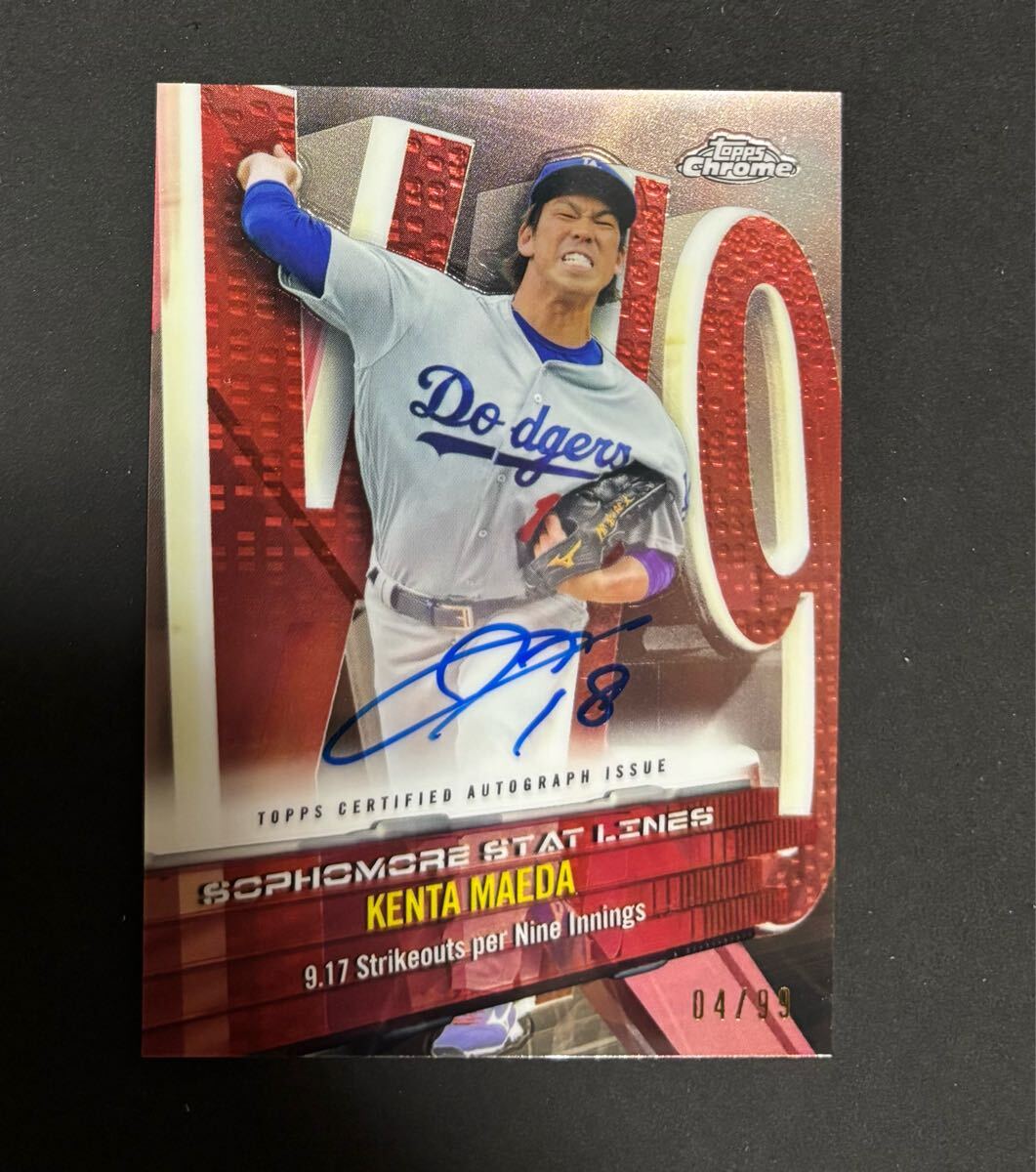 Yahoo!オークション - 【99枚限定】 Kenta Maeda Topps Chrome Sophomo...