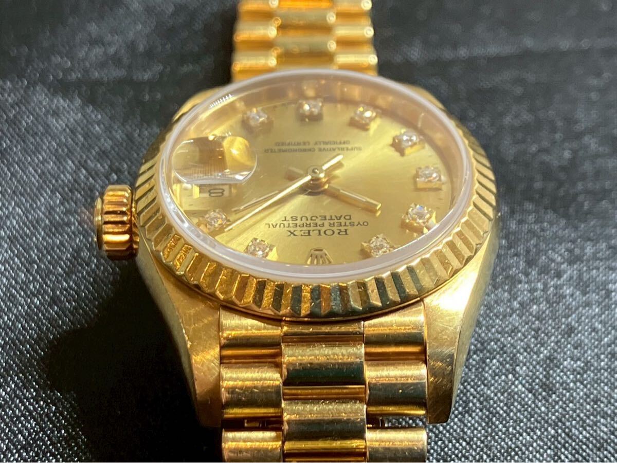 Yahoo!オークション - 大村1008 ロレックス デイトジャスト 750YG 6917...