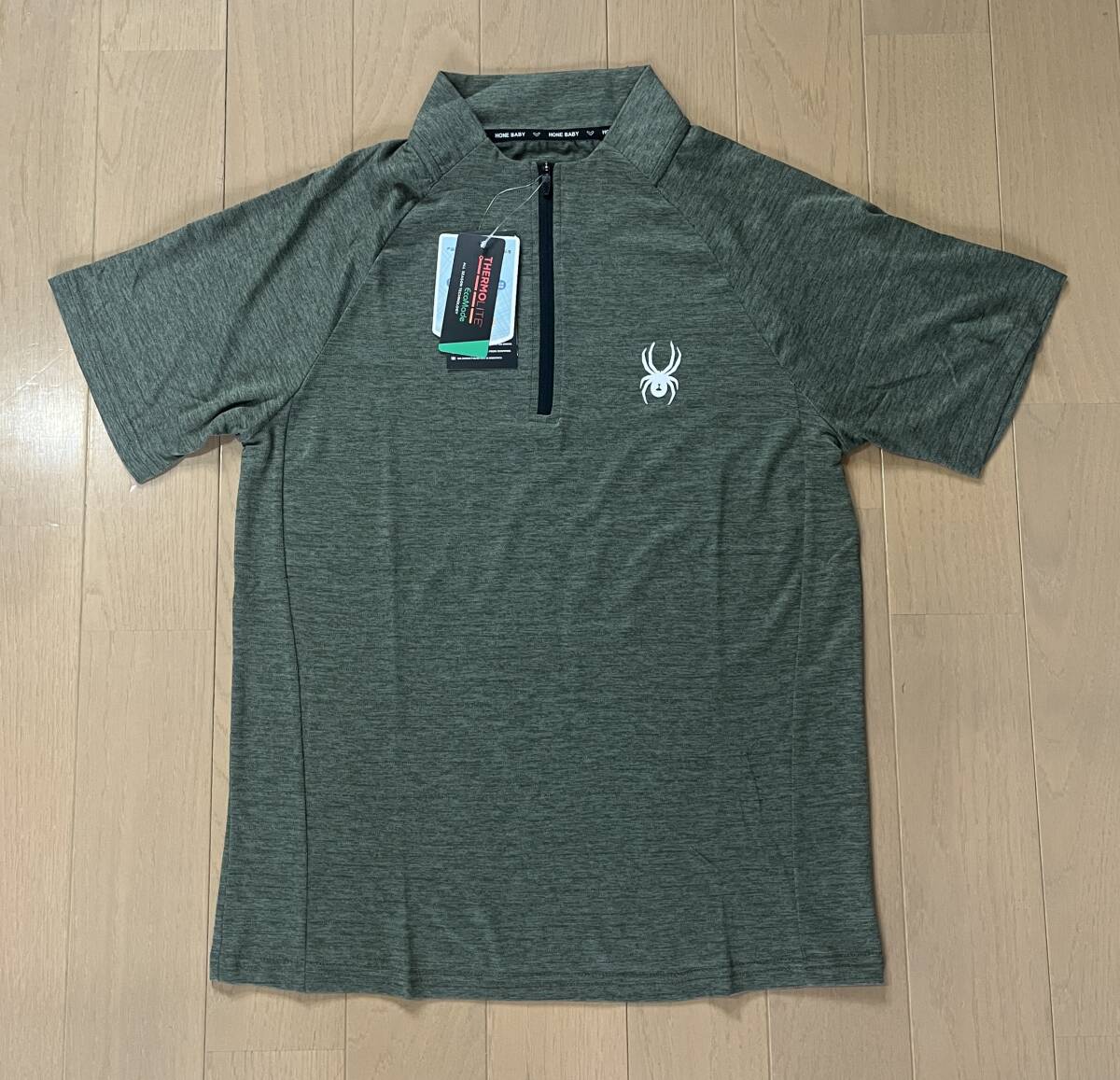 Yahoo!オークション - 新品5575 SPIDER機能性素材 首元ジッパー半袖ベ...