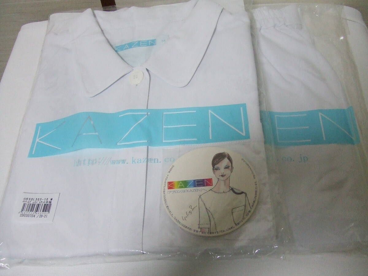 Yahoo!オークション - KAZEN カゼン ナース白衣上下 Mサイズ