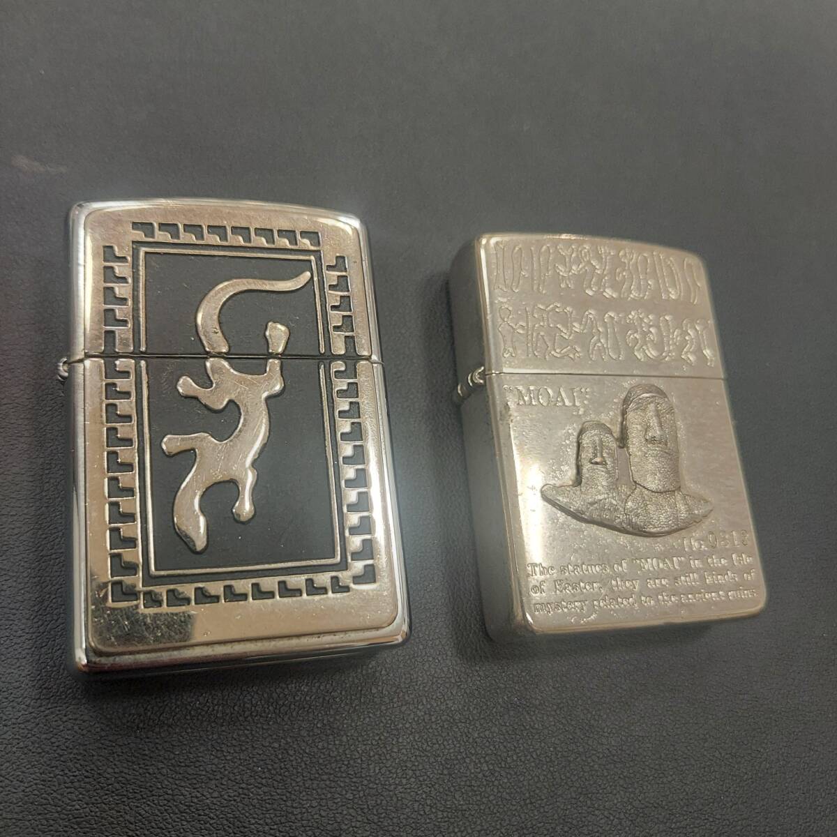 Yahoo!オークション - ＃8613 ZIPPO ジッポ MOAI モアイ 蜥蜴 トカゲ ...