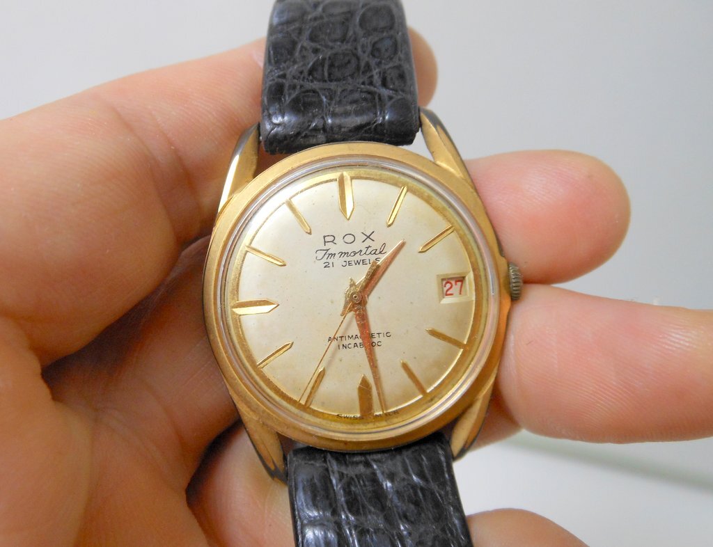その1 ROX ロックス Immortal イモータル 55218 ゴールド 手巻き メンズ 腕時計 現状品 ノンメンテ(アナログ（手巻き）)｜売買されたオークション情報、yahooの商品情報 ...