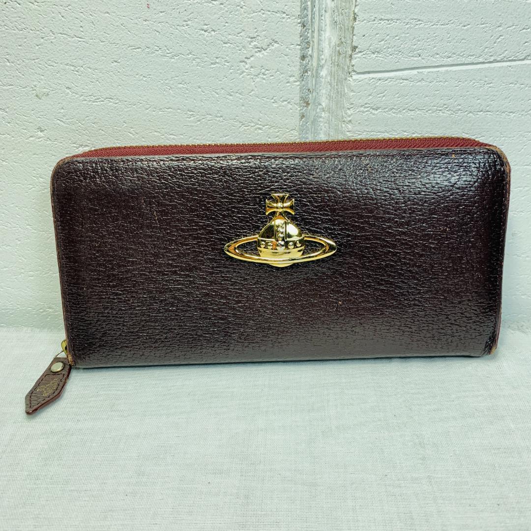 K004 ヴィヴィアンウエストウッド 長財布 ダークブラウン レザー 品 1円スタート 20250530 162(財布)｜売買されたオークション情報、yahooの商品情報をアーカイブ公開 ...