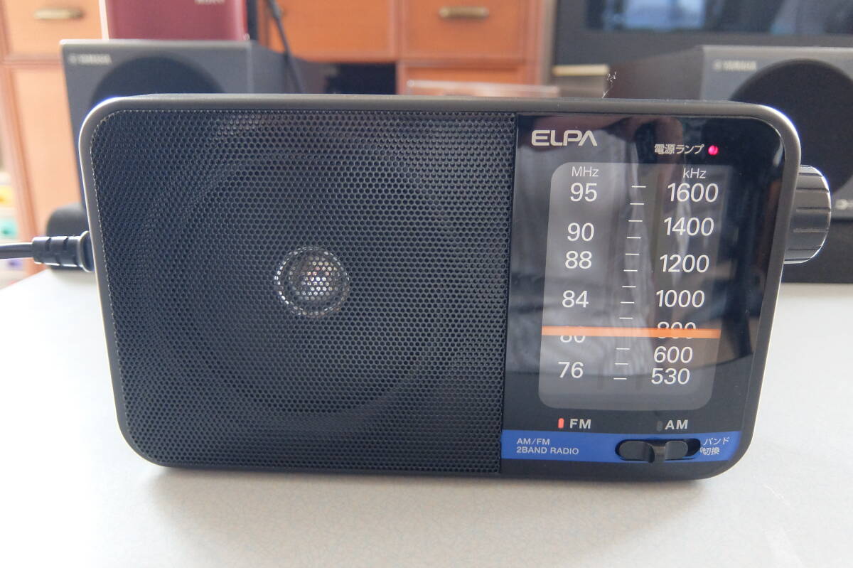 Yahoo!オークション - ELPA エルパ ER-H100 AM/FM ポータブルラジオ 美...
