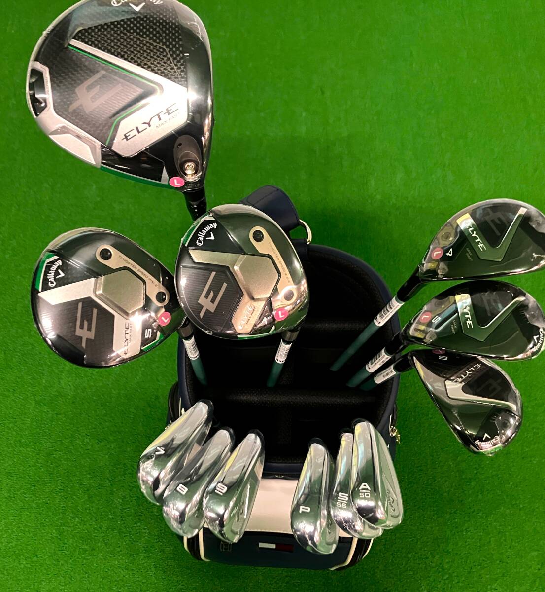 おまけつき 最新レディースセット Callway ELYTE WO MAXFAST #1W+FW2本 5W 7W +UT3本 4U 5U 6U +#7I PW AW SW LINQ40 L ...