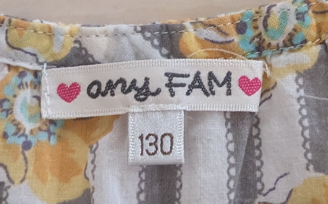 Yahoo!オークション - 着用少 any FAM ワンピース サイズ130