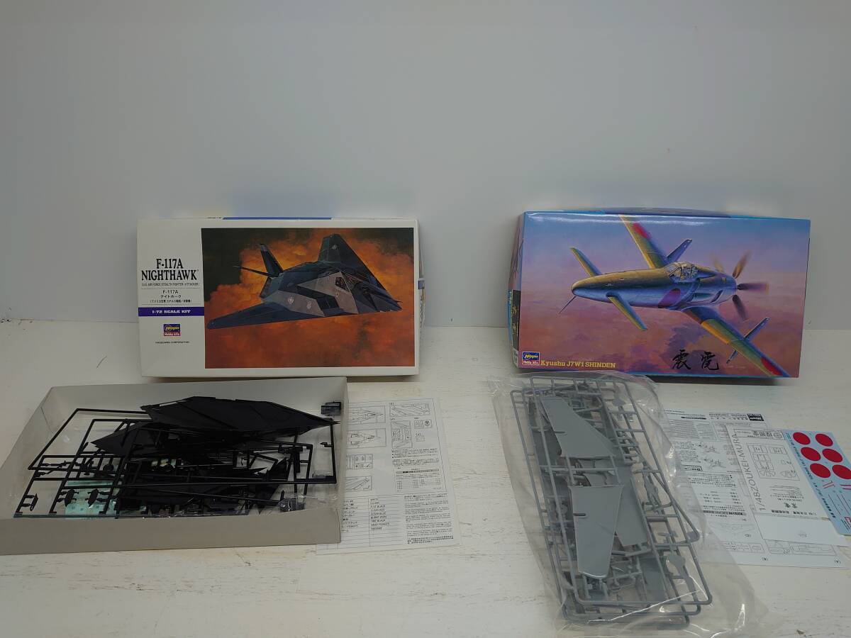 Yahoo!オークション - 115-J73) 未組立 現状 航空機 軍用機 プラモデル...