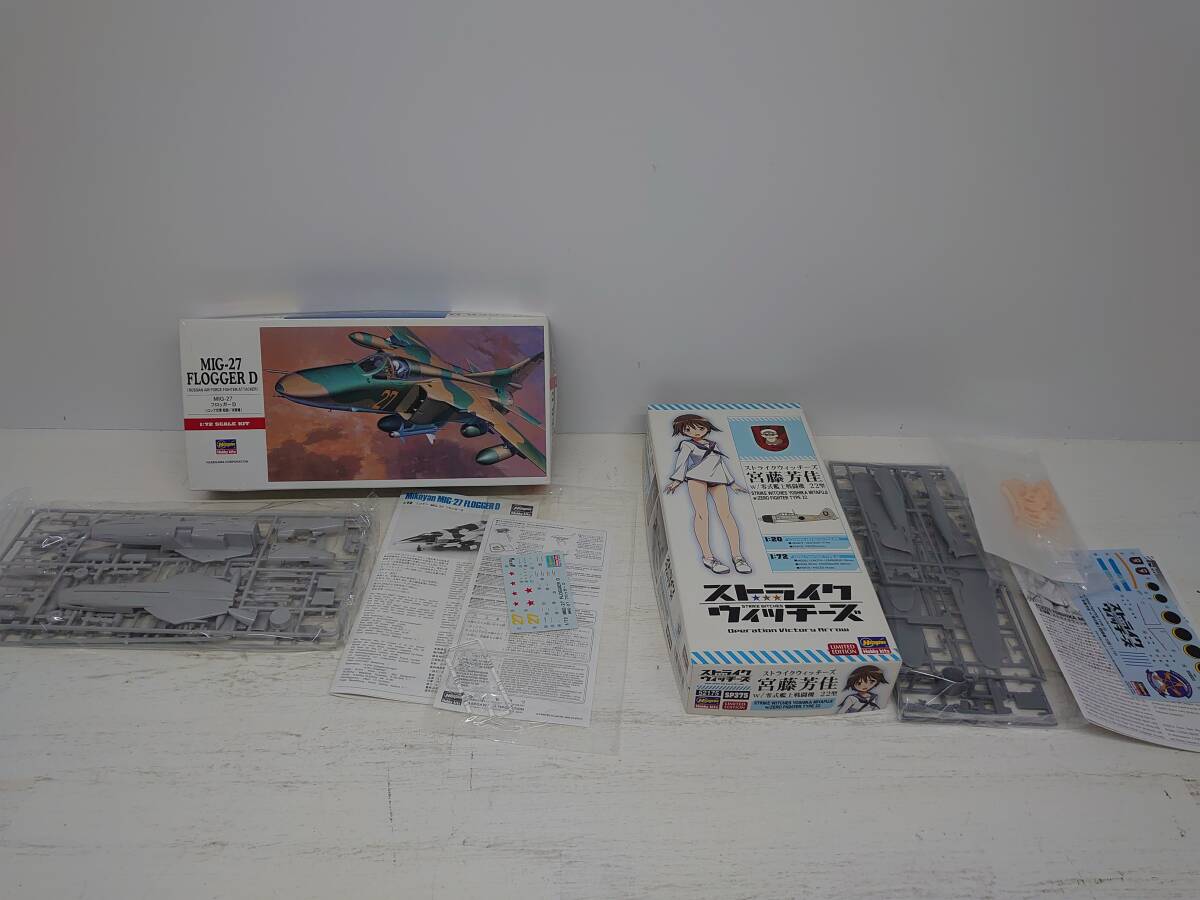 Yahoo!オークション - 115-J73) 未組立 現状 航空機 軍用機 プラモデル...
