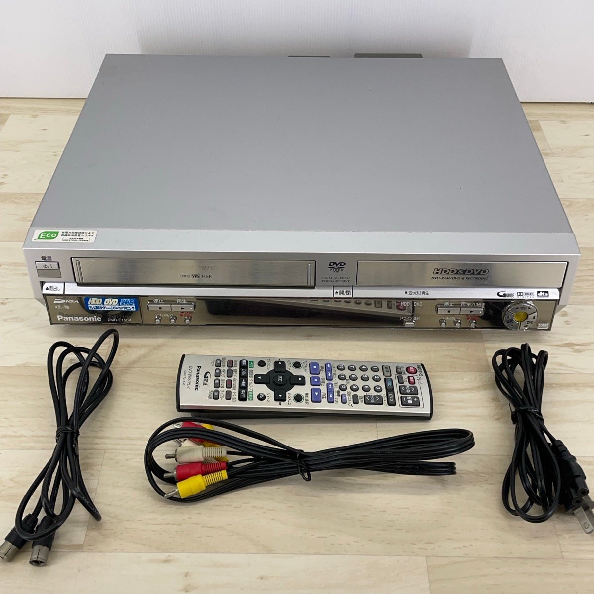 Yahoo!オークション - ジャンク パナソニック 80GB DVDレコーダー VHS...